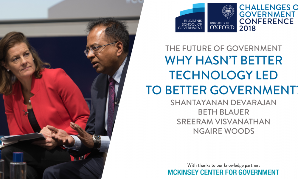 Why hasn’t better technology led to better government? | Blavatnik ...